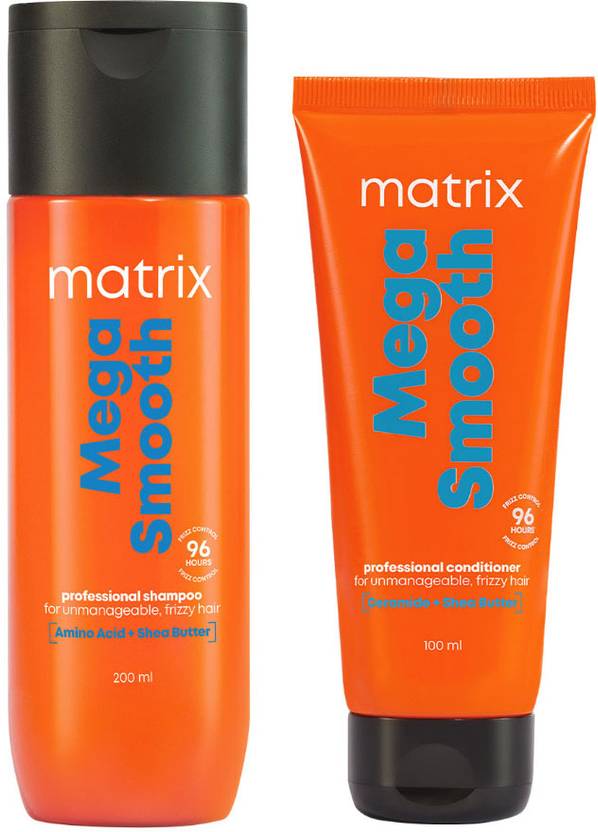 MATRIX Mega Smooth Combo for Frizzy Hair with Shea Butter and Amino ...