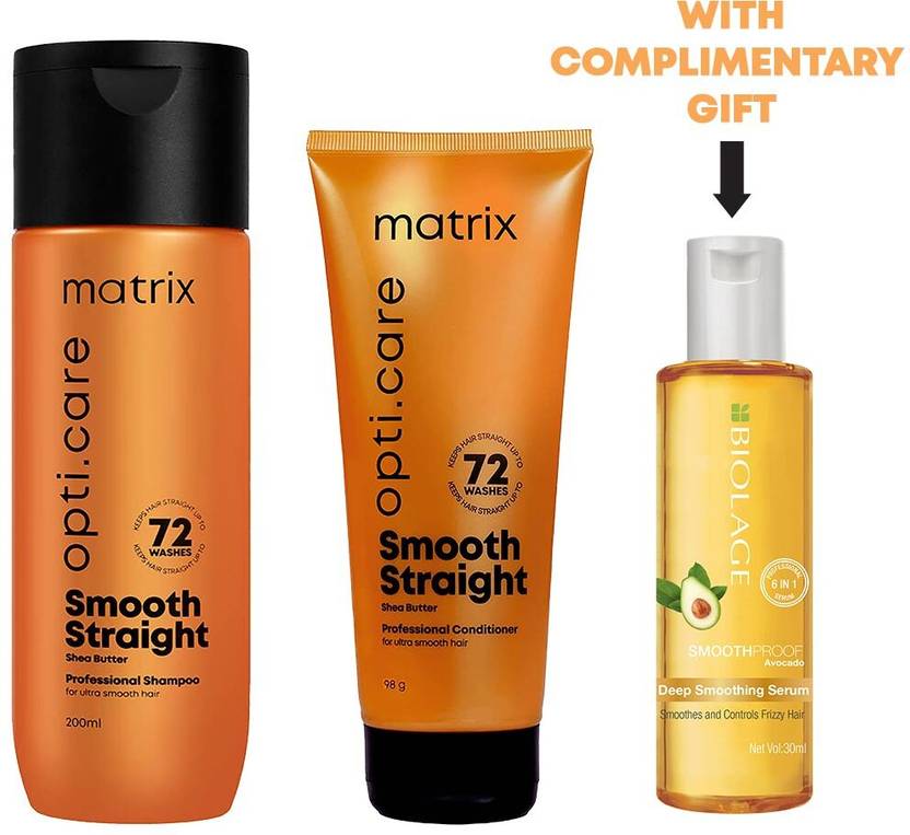 MATRIX Opti.Care 2 Step Hair Care Combo, 96HR Frizz Control with Free ...