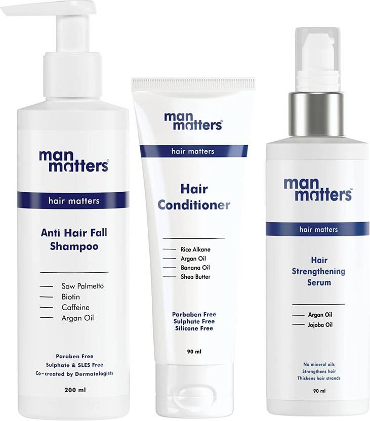 Man Matters Hair Care Kit for Men | DHT Blocker Shampoo 200ml | Serum ...