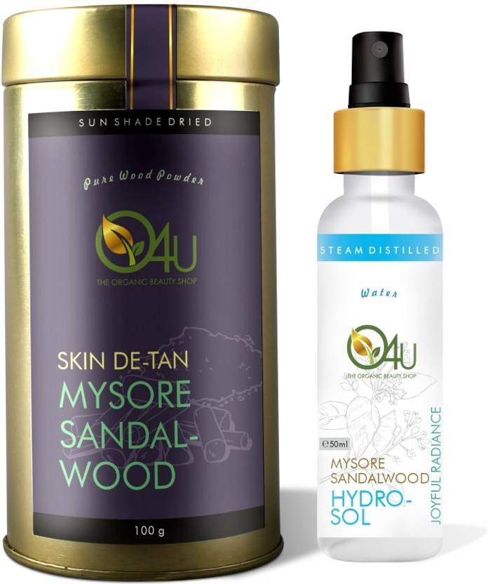 O4U Mysore Sandalwood Powder And Sandalwood Water Glowing Skin, Oil ...