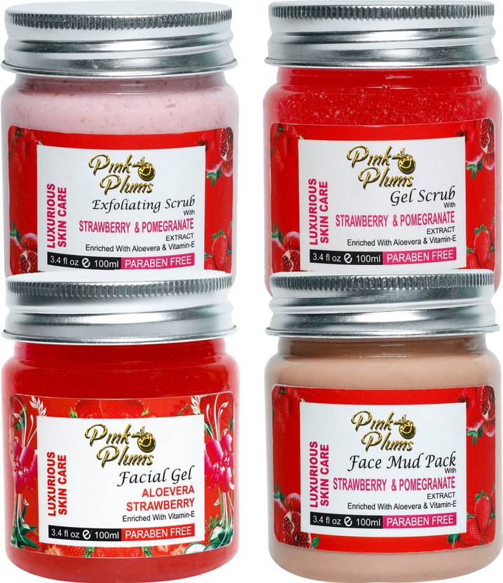 PINK PLUMS 400ml Combo Kit Strawberry For Specification Moisturize ...