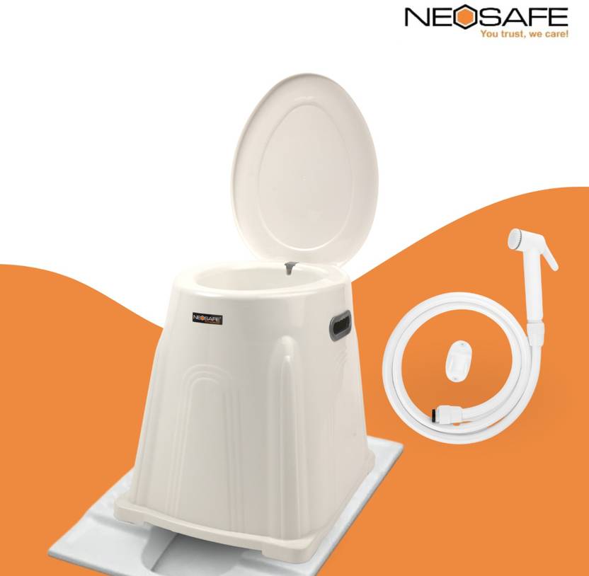 NEOSAFE Indian Toilet to Western Convertor Portable Toilet Stool with ...