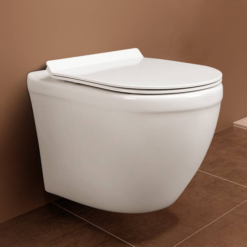Hindware Italian Collection Pearl Rimless EWC with Duroplast Soft Close ...