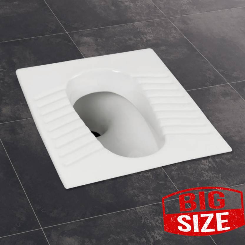 Glexero Premium Quality Floor Mounted Indian Toilet Seat 23Inch. Big ...