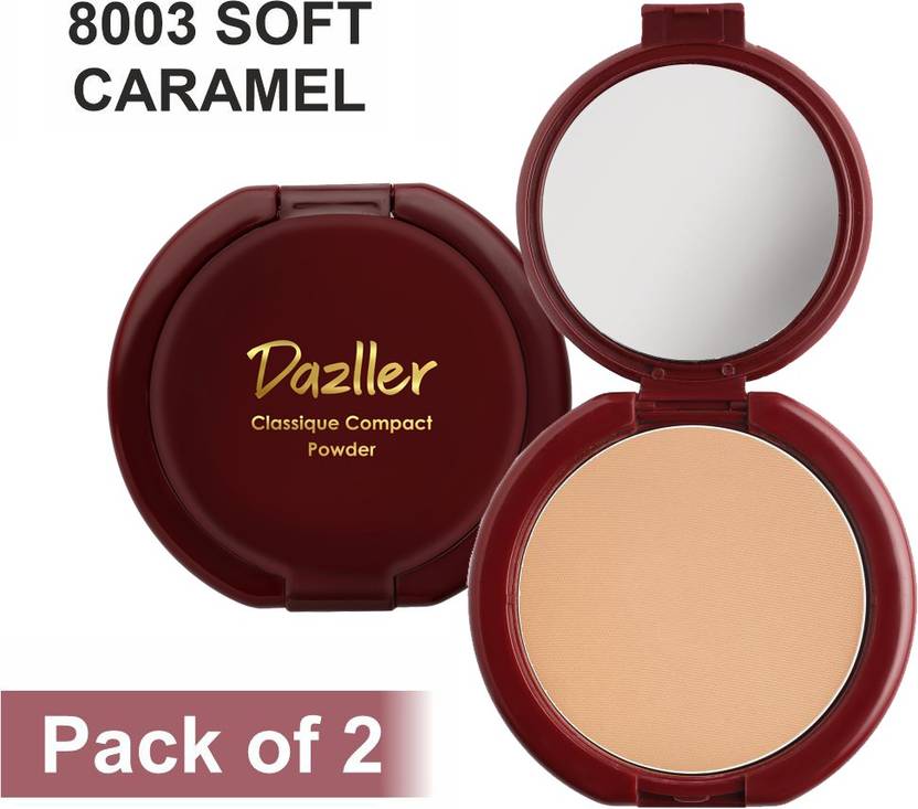 dazller Classique Compact Powder - 8003 Soft Caramel (Pack of 2 ...