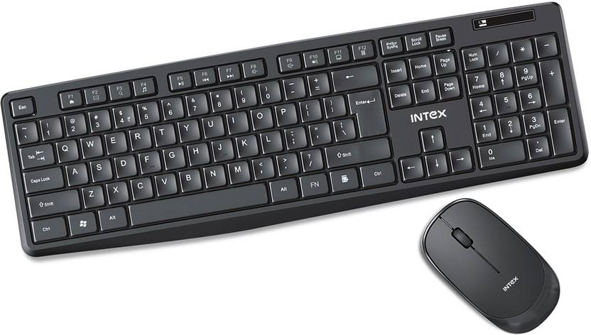 Intex IT-WLKBM01 Wireless Standard Desktop Keyboard Compatible with ...