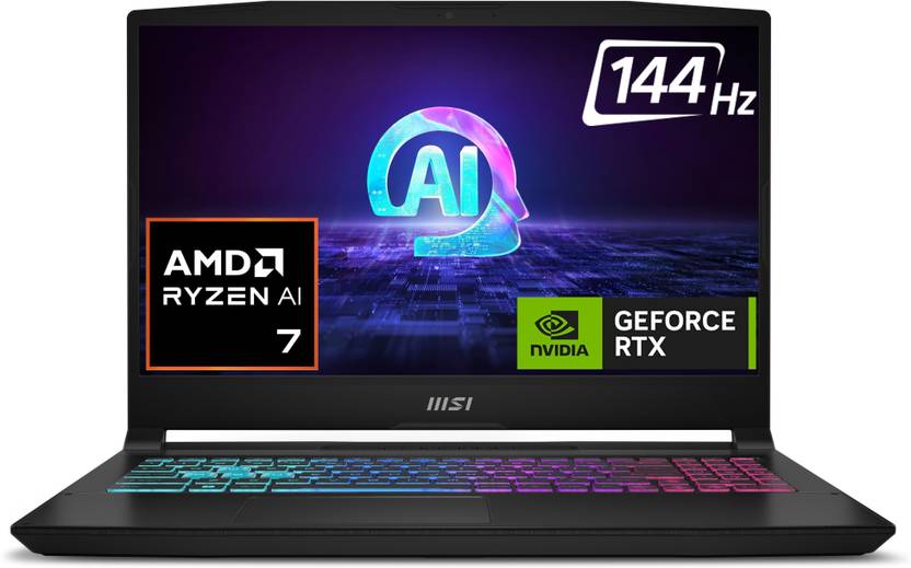 MSI Katana A15 AI AMD Ryzen 7 Octa Core 8845HS - (16 GB/512 GB SSD ...