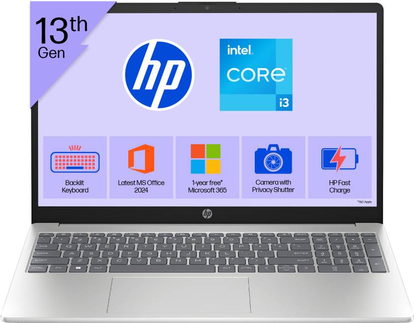HP Laptop Intel Core i3 13th Gen 1315U - (8 GB/512 GB SSD/Windows 11 ...
