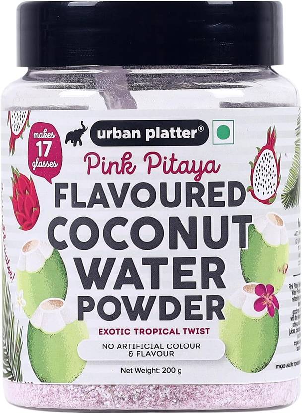 urban platter Pink Pitaya (Dragon Fruit) Flavoured Coconut Water Powder ...