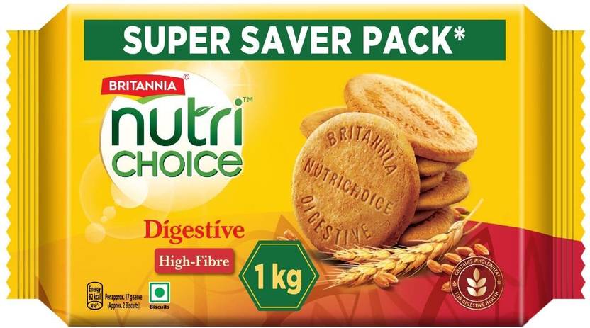 BRITANNIA NutriChoice Hi-Fibre Digestiv Cookies Biscuit Price in India ...