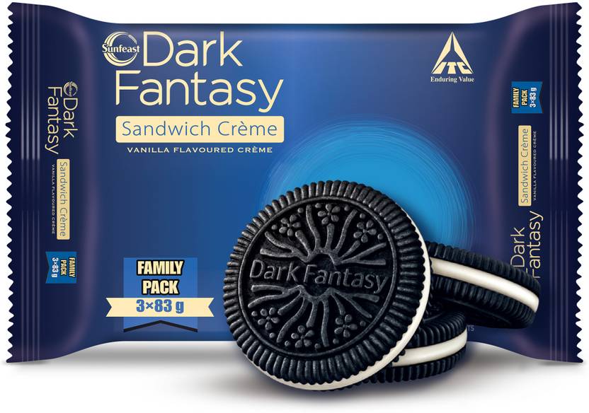Sunfeast Dark Fantasy with Smooth Vanilla Cream Filled Biscuit Price in ...