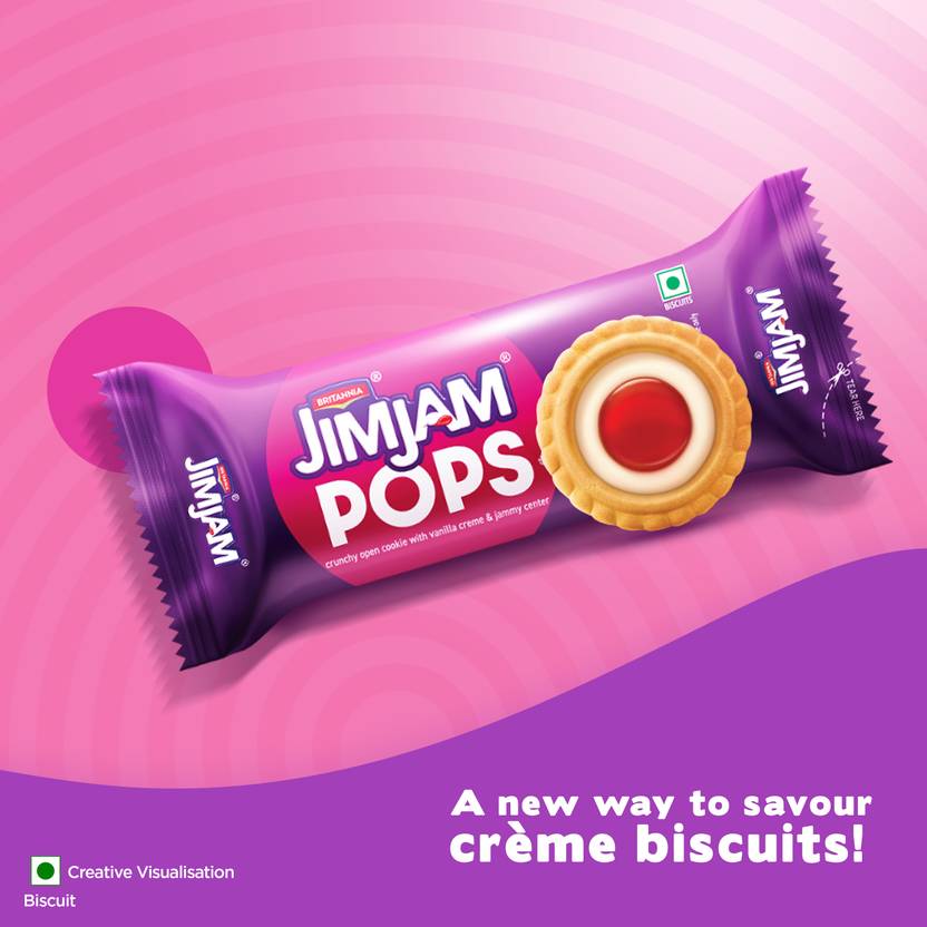BRITANNIA Jim Jam Pops Jam Biscuit Price in India - Buy BRITANNIA Jim ...