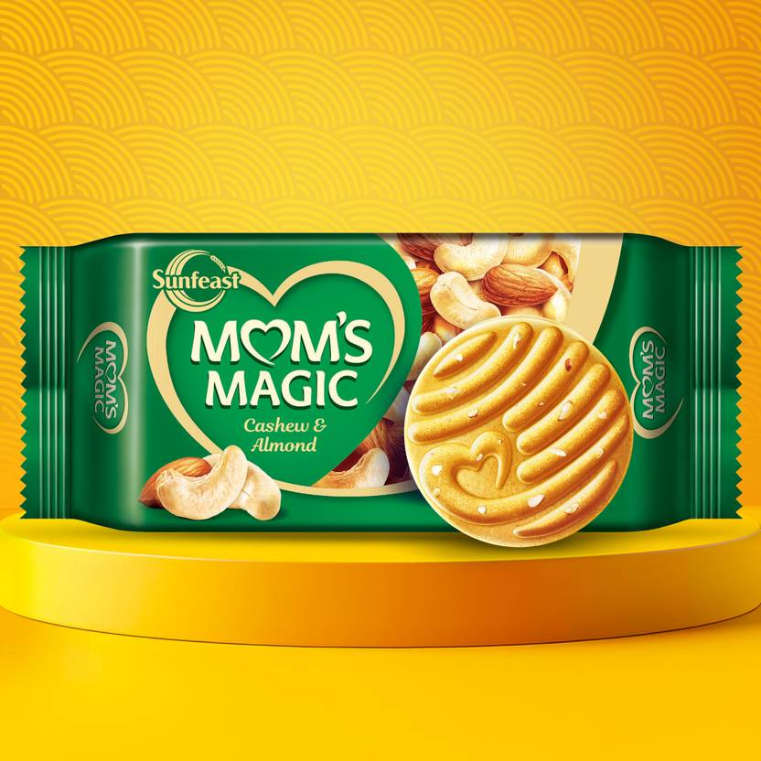 Sunfeast Mom's Magic Rich Cashew Almond Cookies | Roasted Cashew Almond ...