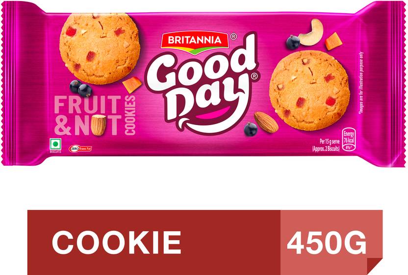 BRITANNIA Good Day Fruit & Nut Cookies Biscuit Price in India - Buy ...