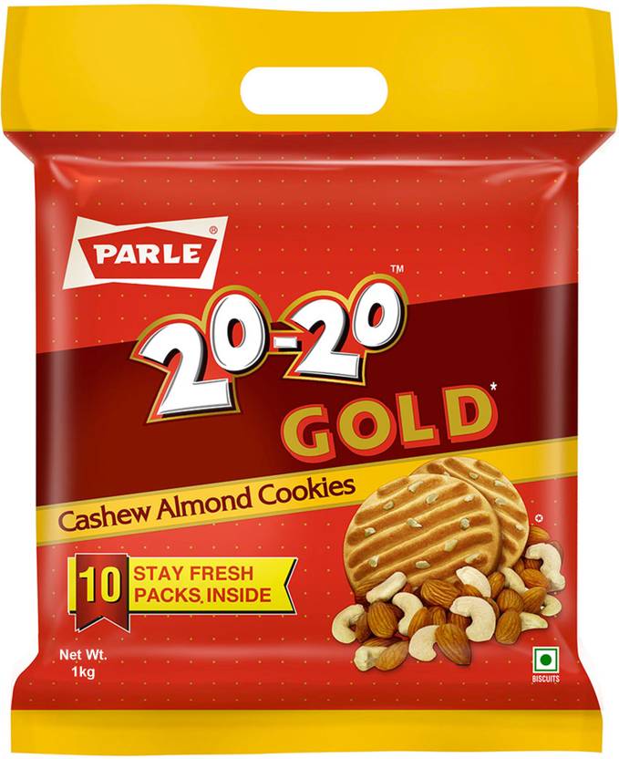 PARLE 20-20 Gold Cashew Cookies Price in India - Buy PARLE 20-20 Gold ...