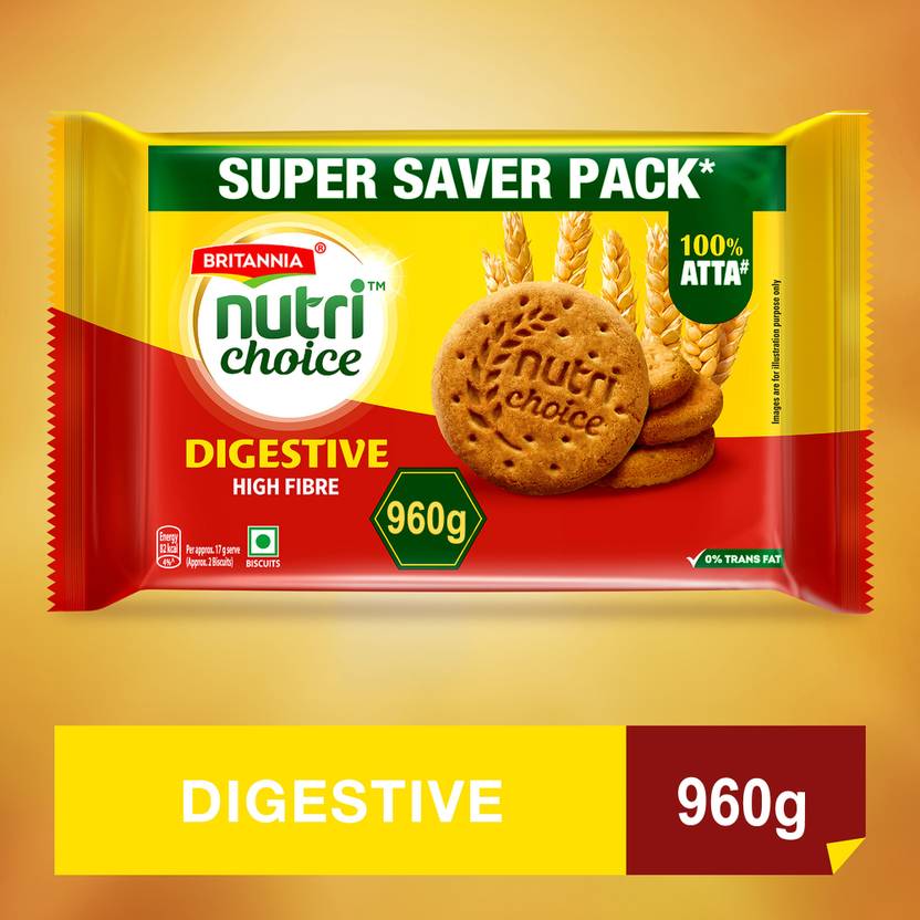 BRITANNIA Nutrichoice Digestive High Fiber Biscuit Price in India - Buy ...