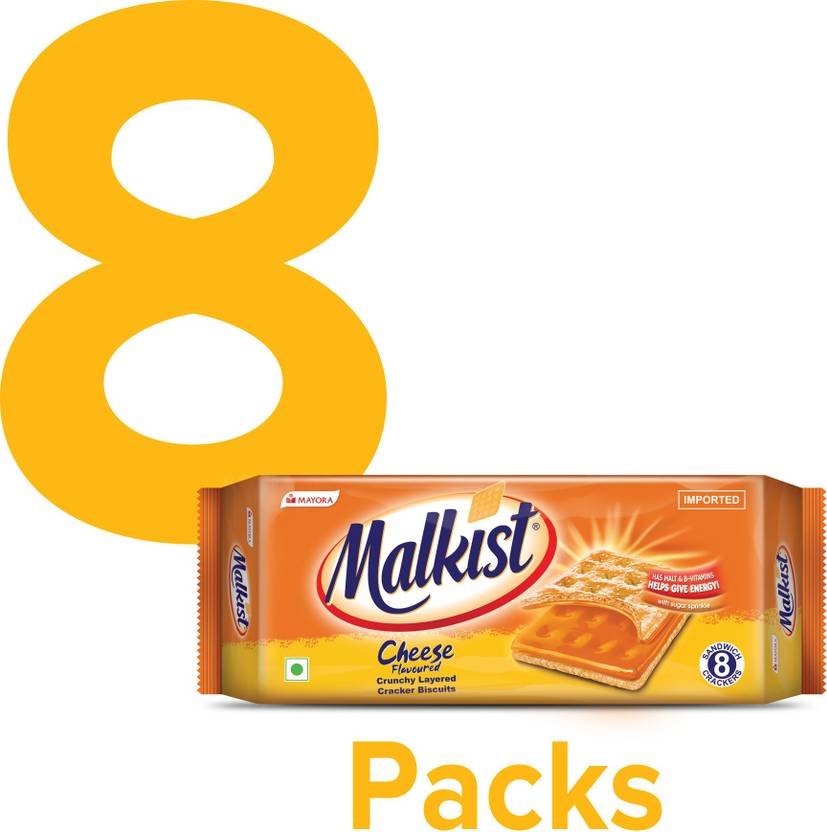 Malkist Cheese Flavoured (family pack) - 144g Cream Cracker Biscuit ...