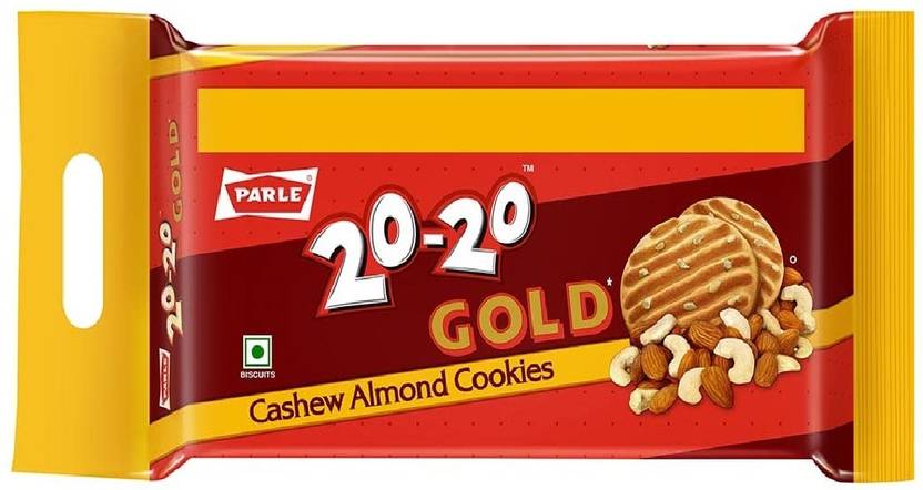 PARLE 20-20 Gold Cashew Almond Cookies Biscuit Price in India - Buy ...
