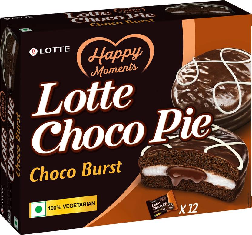Lotte Choco Pie - Choco Burst 28 g each Cream Sandwich Biscuit Price in ...