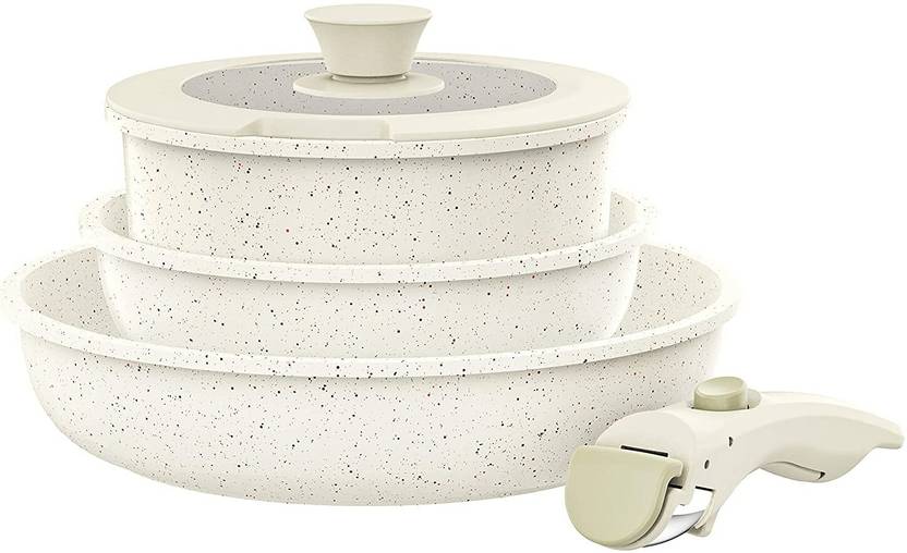 CaROTE Detachable , Granite Pan Combo Induction Bottom Non-Stick Coated ...