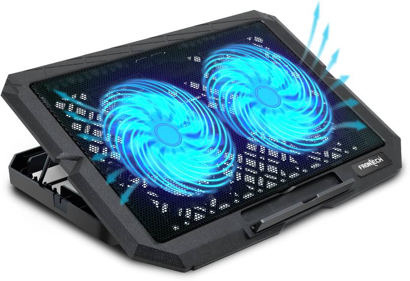 Frontech Laptop Cooling Pad with LED Lights, 120mm 2 Fan Cooling Pad ...