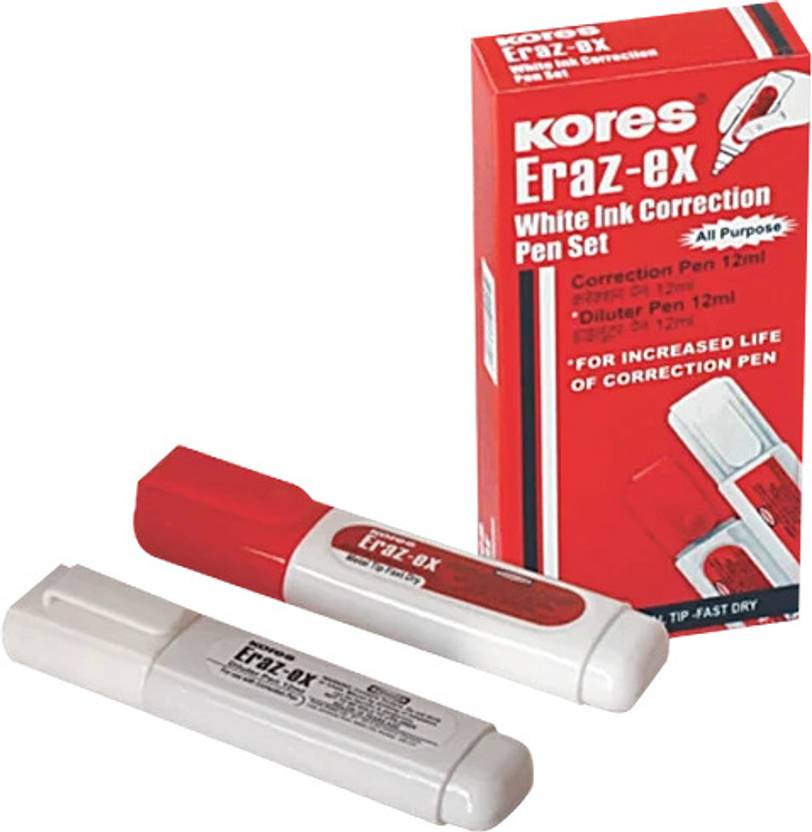 Flipkart.com | apcatio White Ink Correction Pen Metal Tip Diluter 12 mm ...