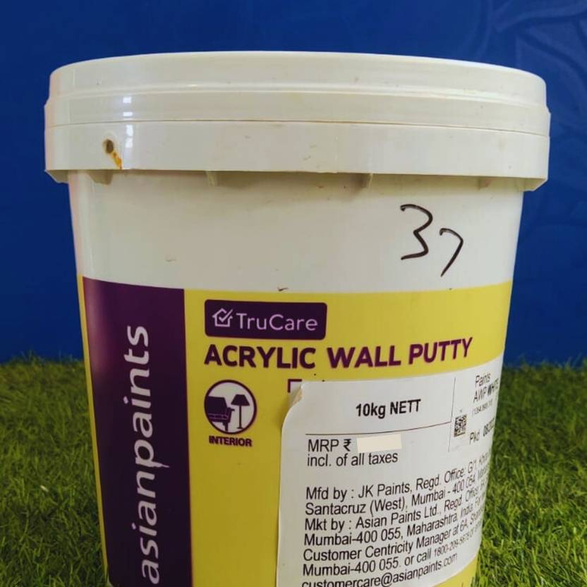 Asian Paints TRUCARE ACRYLIC WALL PUTTY WHITE 10 KG Crack Filler Price ...
