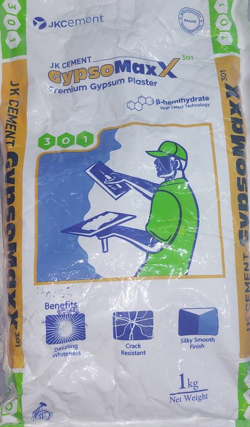 JKwhite JK CEMENT POP Plaster of Paris powder gypsomaxx powder 1kg ...