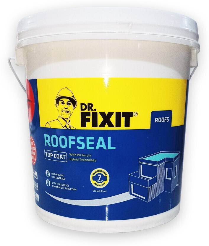 Pidilite Dr. Fixit Roofseal 608 Top Coat (10 Kg) Unique Heat Reflecting ...