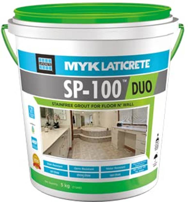 MYK LATICRETE SP-100 DUO Two Component Epoxy Grout [Mocha] 5Kg Crack ...