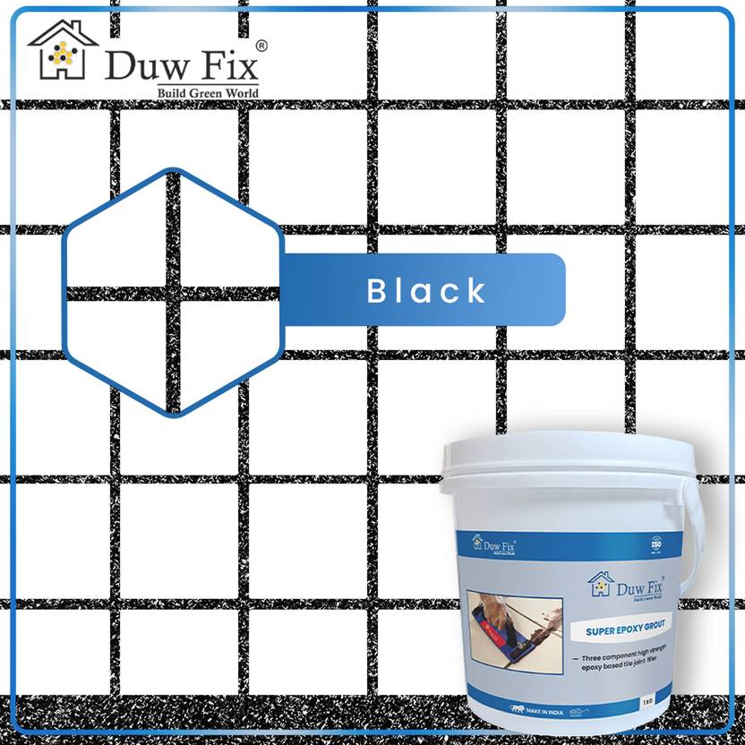 DUW FIX Silver Glitter Epoxy Tile Grout black color Crack Filler Price ...