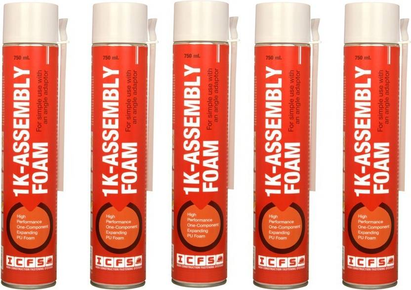 ICFS 1k Assembly Polyurethane Expansion PU Foam Spray 750 ml - Pack of ...
