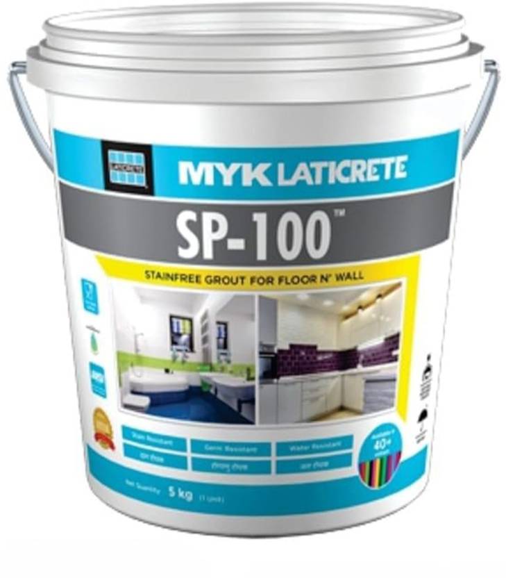 MYK LATICRETE SP-100 Epoxy Grout 1kg ( 25 Ivy ) Hardener :70g Resin :180g&Filler 750g Crack ...
