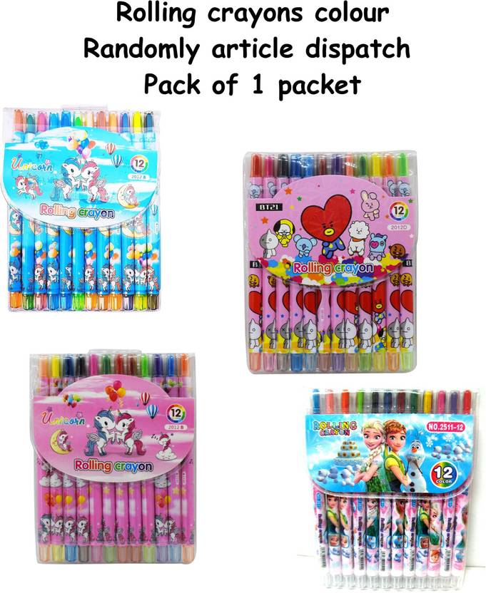 Flipkart.com | Extraposh Rolling Color Rolling Crayons for School Kids ...