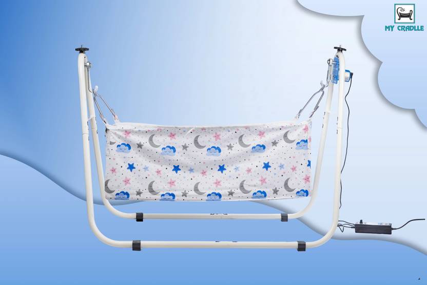 My Cradlle CradleBot Automatic Baby Cradle Heavy Duty Pipe (Cloth Color ...