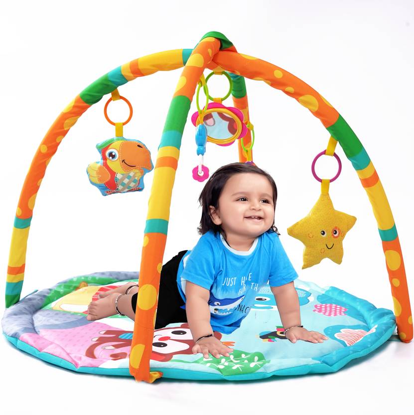 himanshu tex New born Play Activity Gym with Hanging Toys Sleeping Bed ...