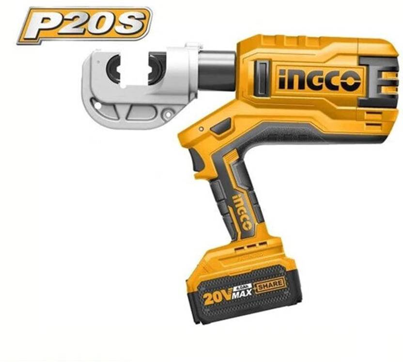INGCO CTLI2002 20V Cordless Li-Ion Hydraulic Crimping Tool 20v Cordless ...