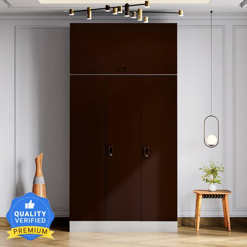 Godrej Interio Slimline 3 Door With Locker, Drawer and Overhead Unit ...