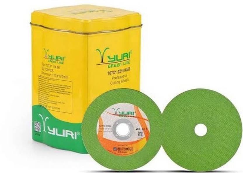 Yuri Green Line Cutting Wheel 4 inch (Pack of 100) Metal Cutter Price ...