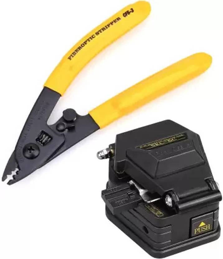 Techtest Optical Fiber Cleaver Cutter Ftth With Optical FIber Stripper ...