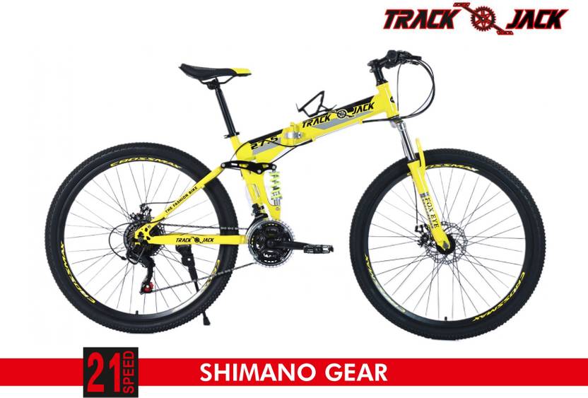 Track Jack TrackJack Foldable Cycle / Bike with Dual Suspention/Disc Brakes 27.5 T 24 T (inch ...