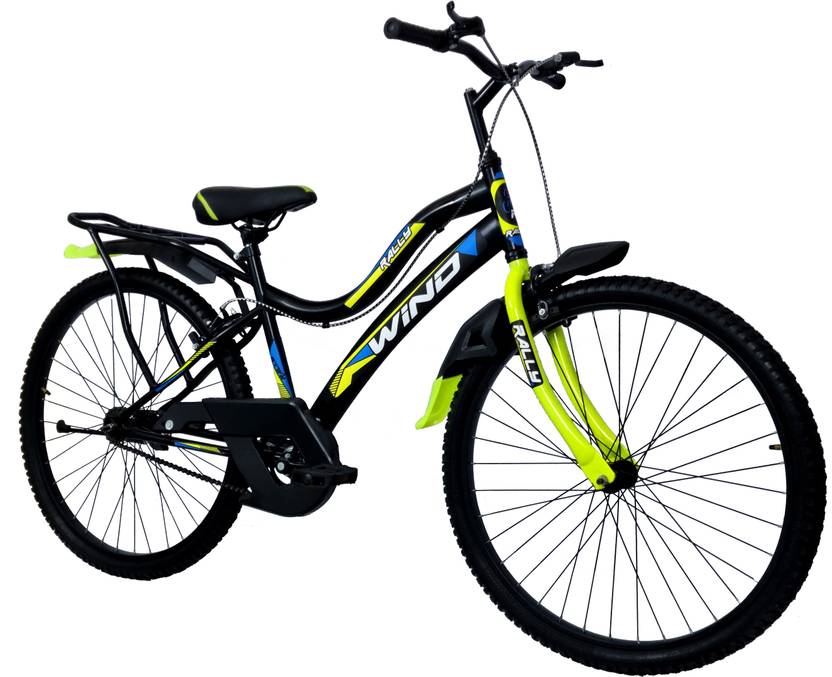 Rally Wind 26T Unisex Full Size Bicycle with Carrier | Non Gear Cycle ...