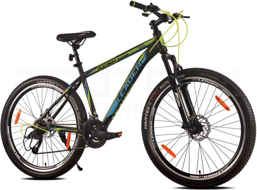 LEADER Platinum 27.5T [21-Speed] Alloy MTB Cycle with Front Suspension ...