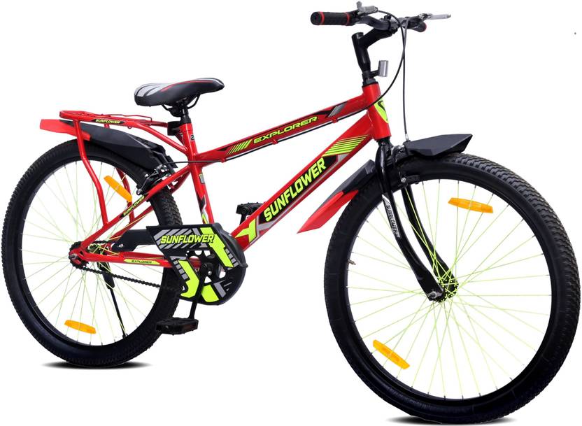 Sunflower Explorer 26T wuth IN-Built Carrier - MTB Bike/Cycle for Boys ...