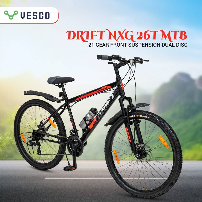 VESCO Drift NXG 26T MTB with Gear for Adults 26 T (inch) Mountain Cycle Price in India - Buy ...