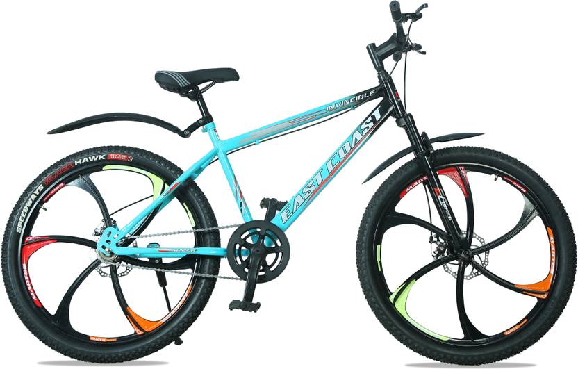 EAST COAST INVINCIBLE 26T MTB Bicycle with Alloy Wheels Dual Disc Front ...