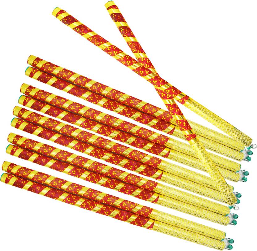 ME&YOU Wooden Dandia Sticks for Navratri Celebration Pair of 6-12 ...