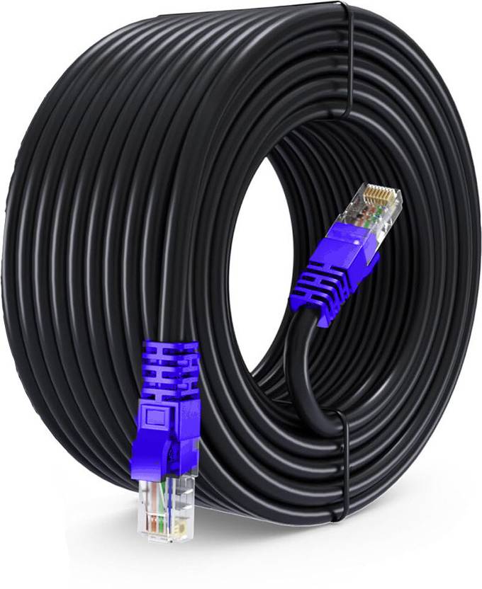 Sadow LAN Cable 25 m 25 Meter Cat6e Outdoor Ethernet Cable Lan Network ...