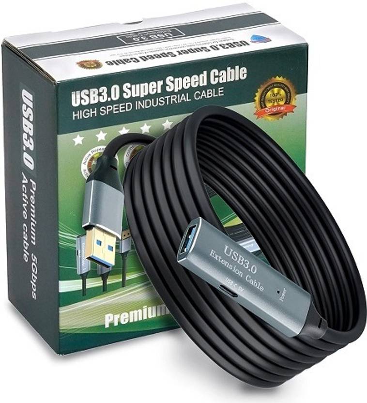 techut Micro USB Cable 10 m 10M USB 3.0 Active Extension Cable with Repeater booster Signal ...