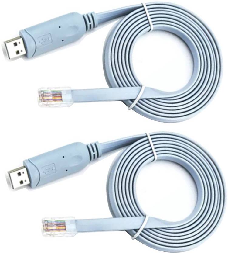 Paruht Power Sharing Cable 1.2 m - 2pcs USB Console Cable Chip USB to ...